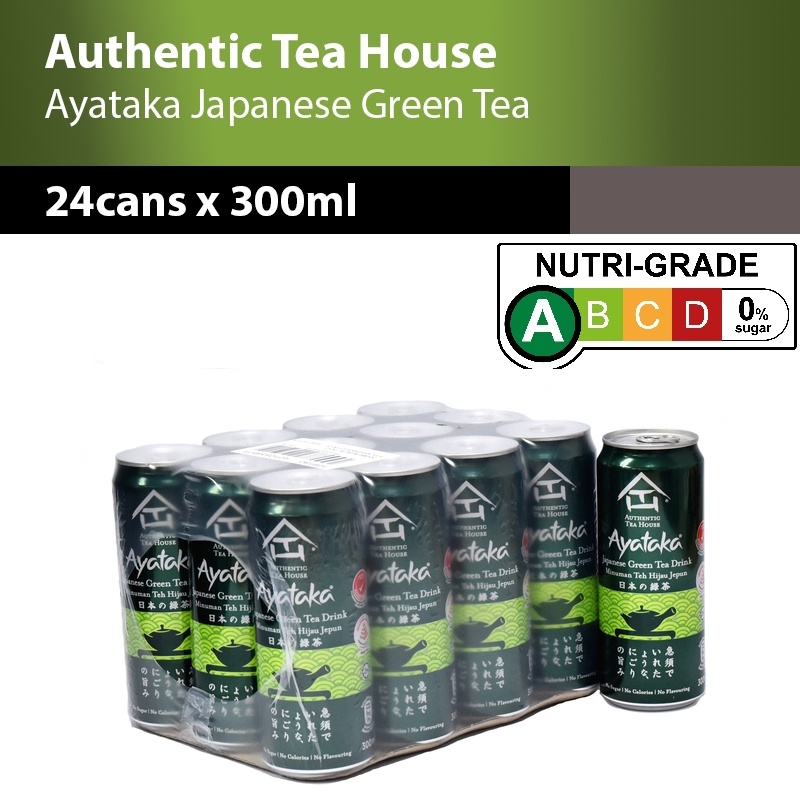 Authentic Tea House Ayataka Japanese Green Tea 24 cans x 300ml | Shopee ...
