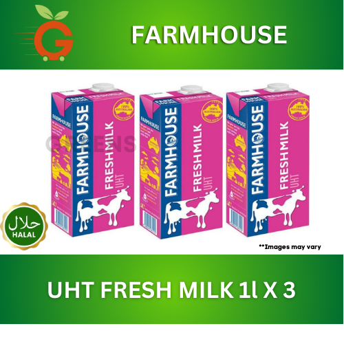 [Greenshinesg] Farmhouse UHT Fresh Milk | 1 Lts x 3 | 1 Lts x 6 | 1 Lts ...