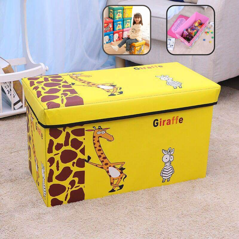 [SG Ready Stock] Foldable Storage Ottoman Children Toys Organizer ...