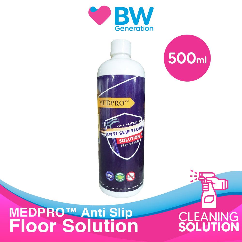 MEDPRO - Anti Slip Floor Solution Extra Strong (500ml) Improved Extra Strong Formula for Toilet ...