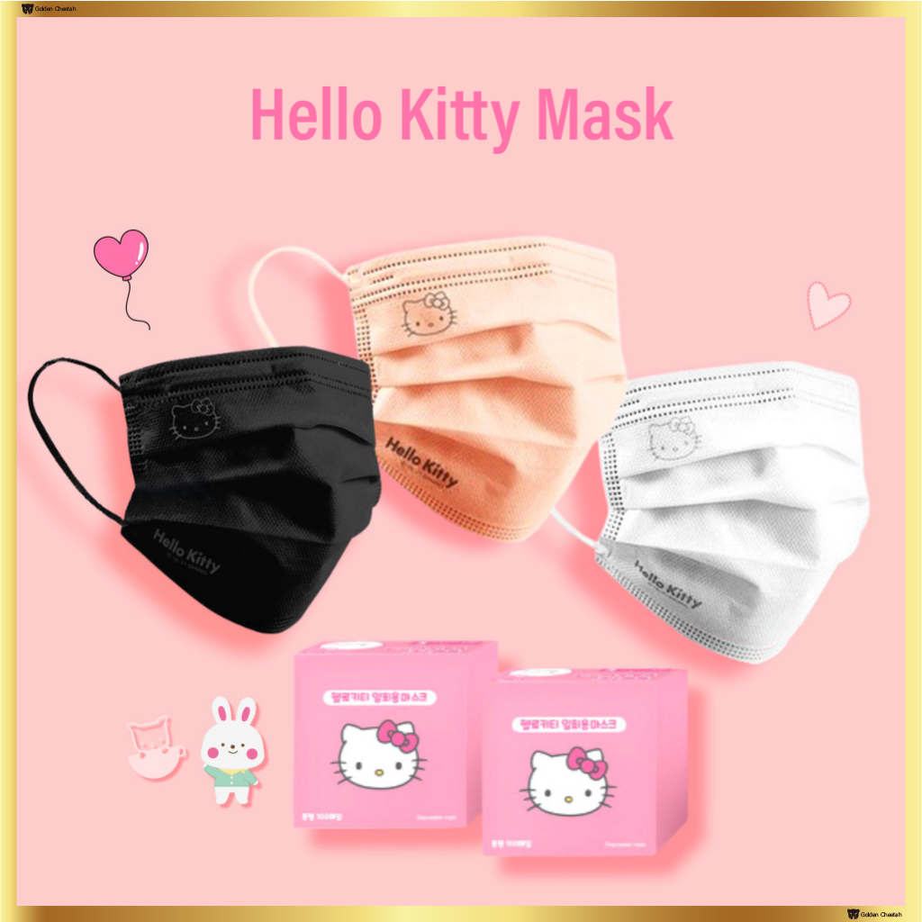 Sanrio Hello Kitty Women's Medium Mask 100 sheets | Shopee Singapore