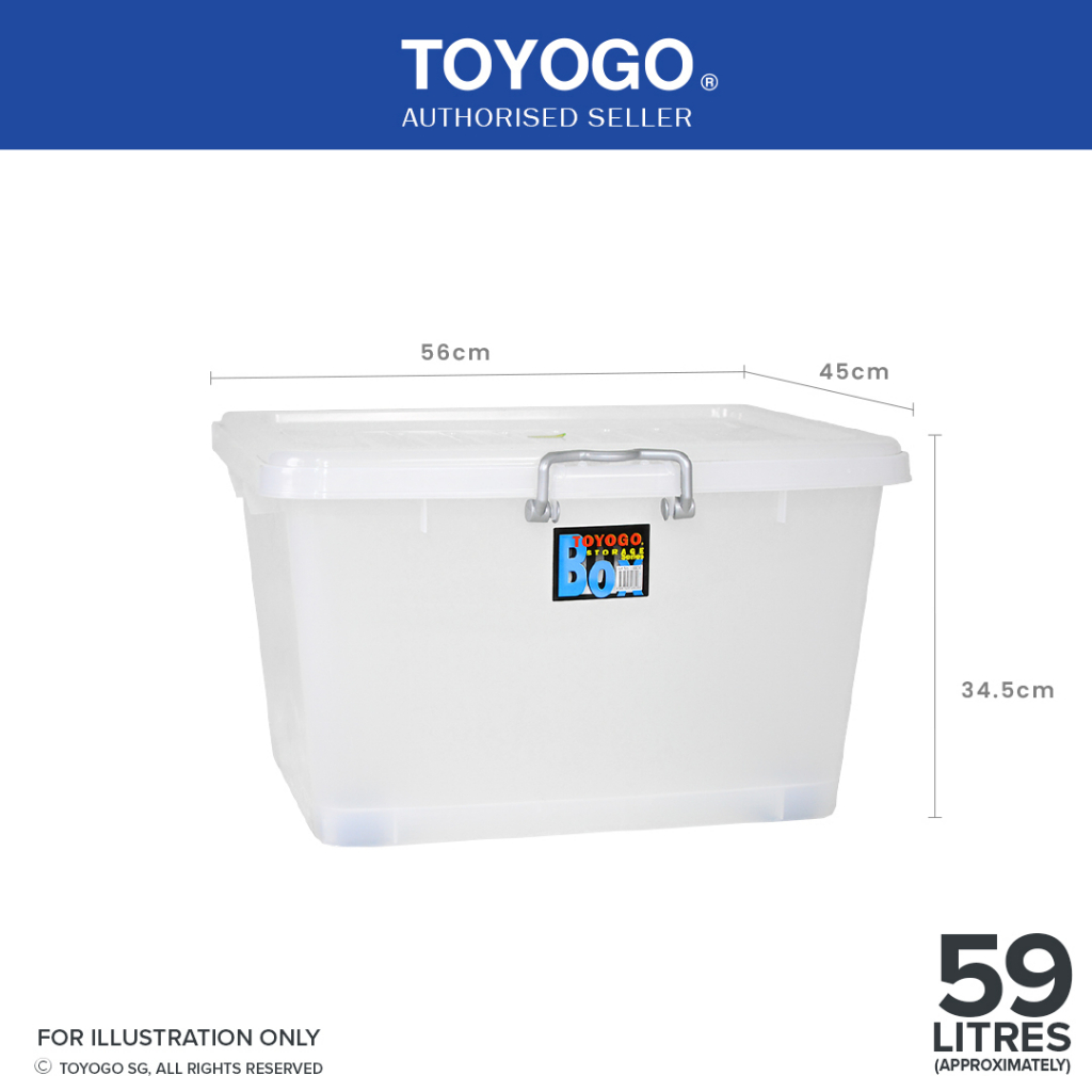 TOYOGO Storage Box with Wheels – Multi-Purpose Organizer (8806 ...