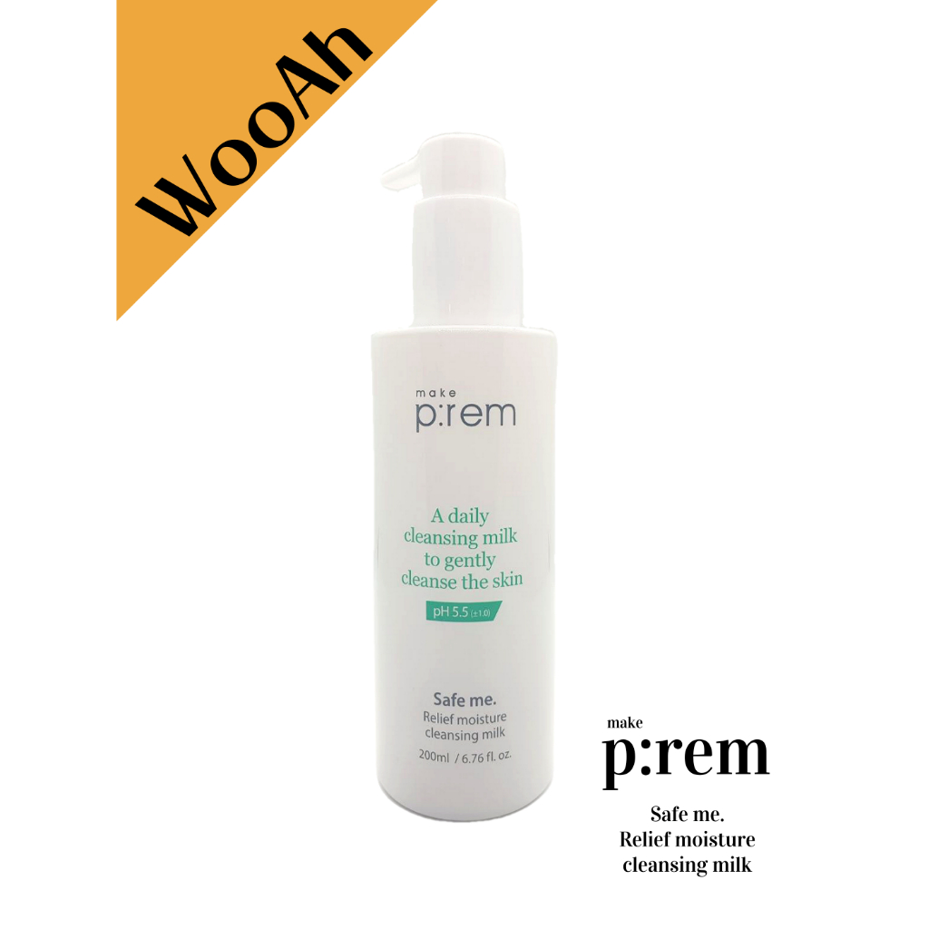 [Make Prem] Safe Me Relief Moisture Cleansing Milk 200ml | Shopee Singapore