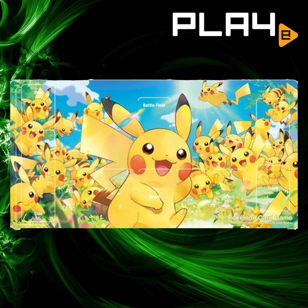 Pokemon Card Game Rubber Playmat Pikachu Gathering | Shopee Singapore