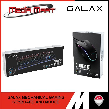 GALAX MECHANICAL KEYBOARD ( STEALTH-03 ) & GALAX GAMING RGB MOUSE ...