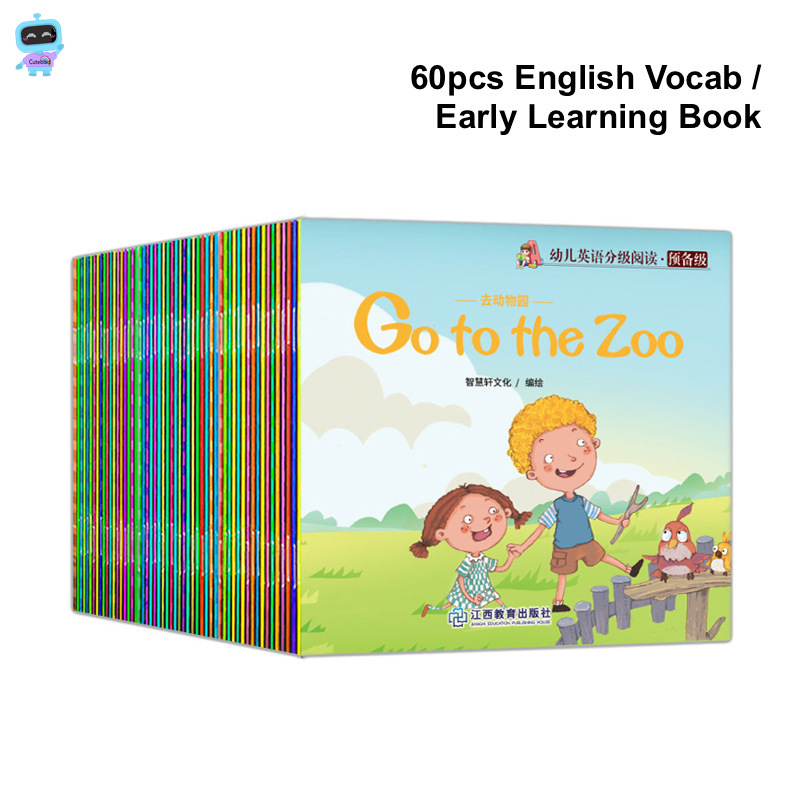 60pcs Children Learn English Vocabulary Book Early Learning | Shopee ...