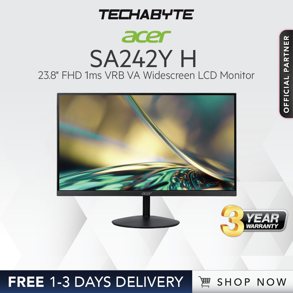 Acer SA242Y H | 23.8" FHD | 1 ms VRB | VA | Widescreen LCD Monitor ...