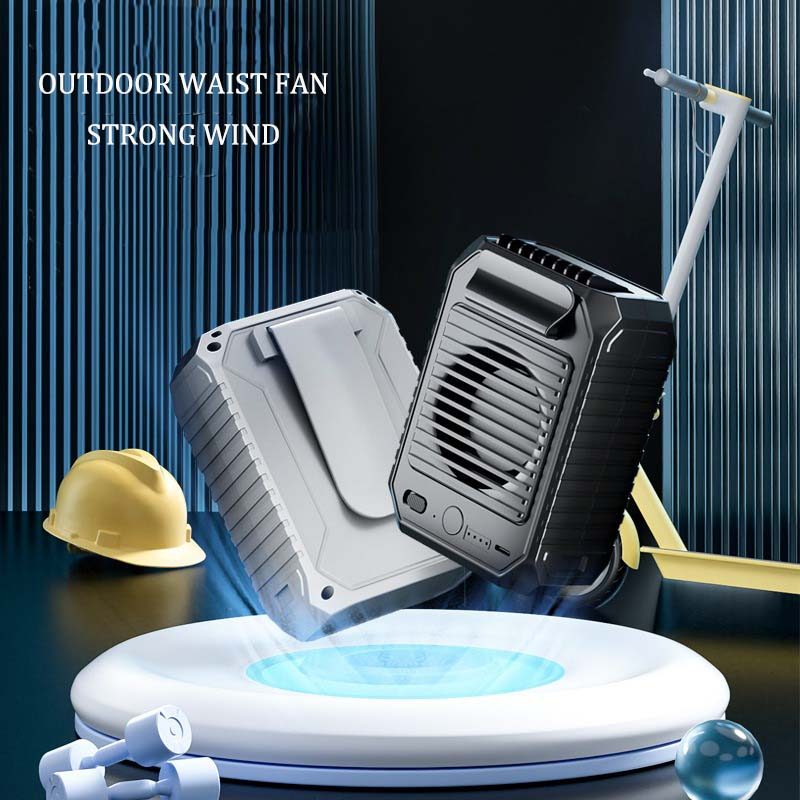 10000Mah Outdoor Portable Waist Fan Multifunctional Fan | Shopee Singapore