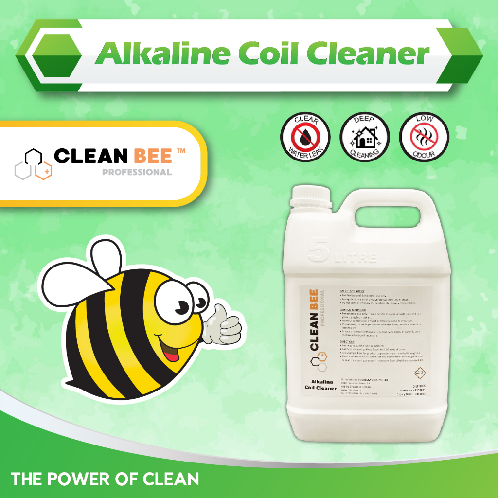 CLEANBEE Alkaline Coil Cleaner - Heavy Duty Formula, Penetrate deep ...