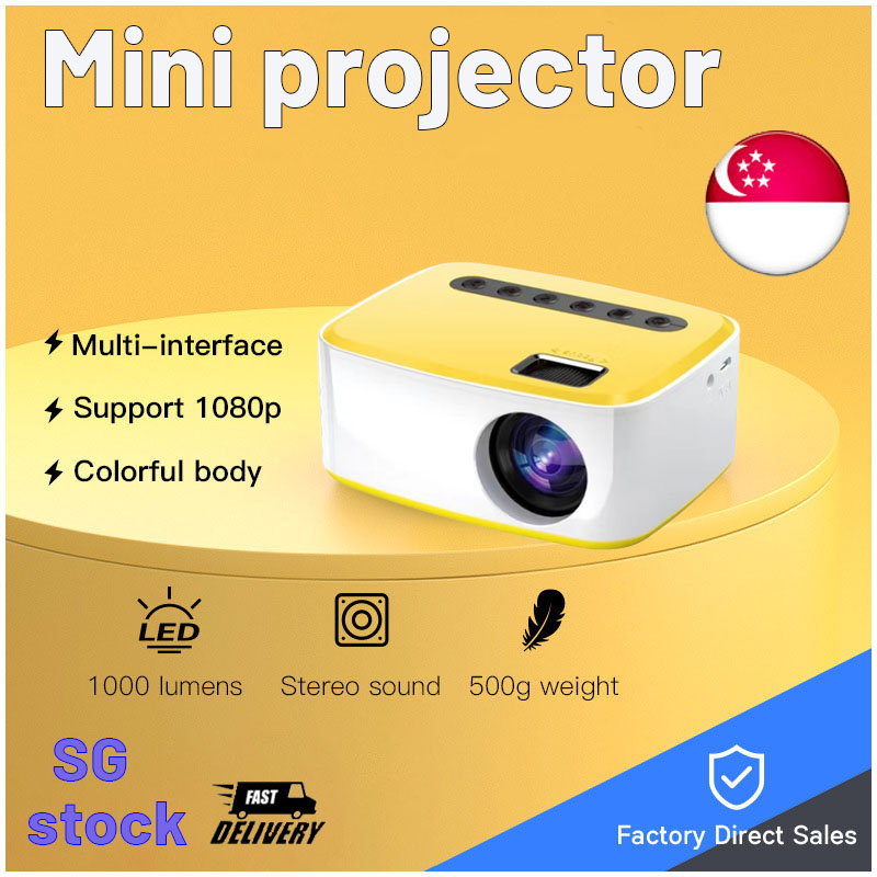 【SG Stock】T20 video projector Mini Full HD portable 1080p wireless Same ...