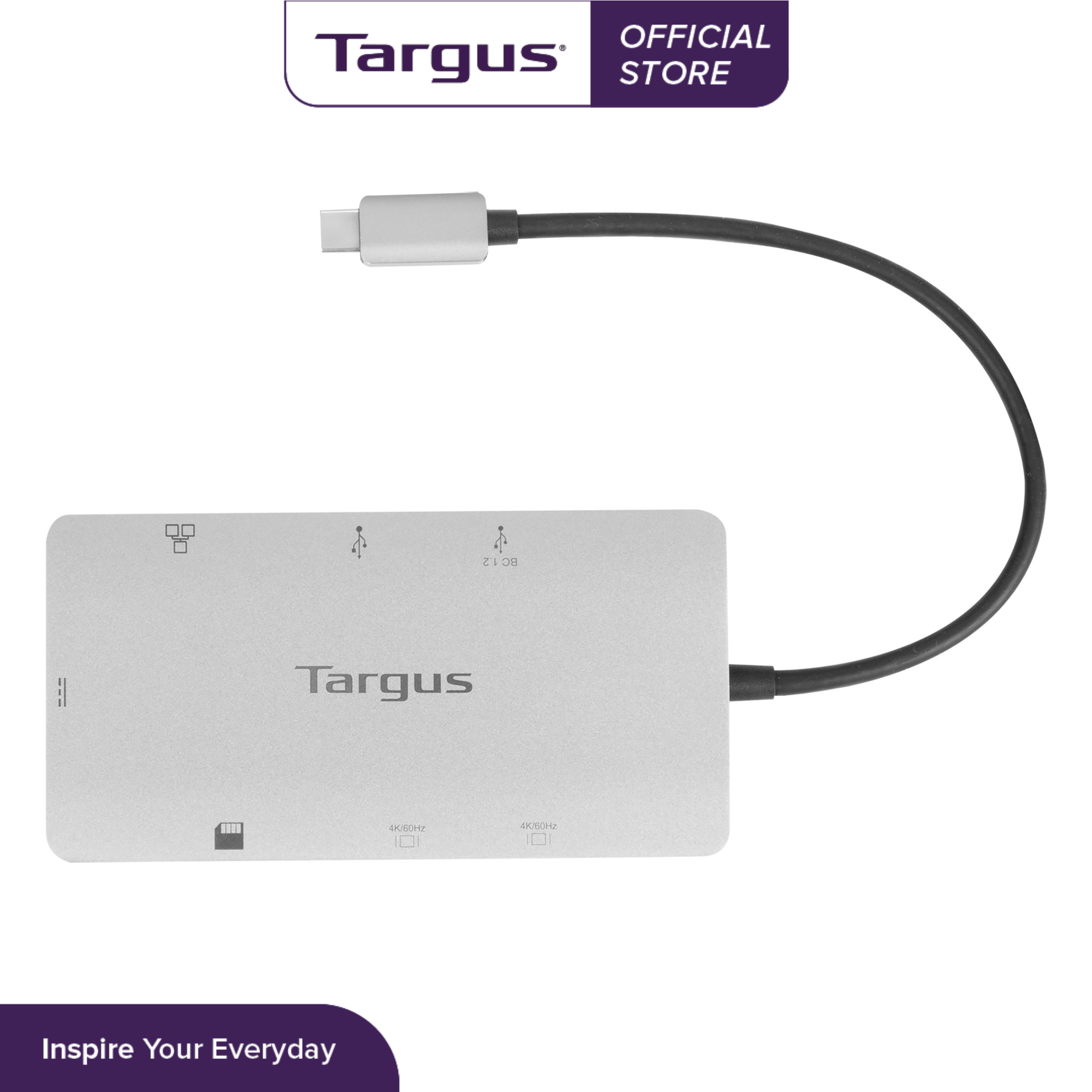 Targus USB-C 4K Dual Monitor Travel Dock with 100W Power Pass-Thru ...