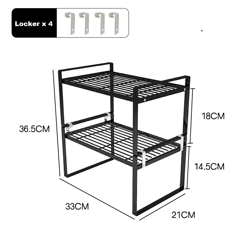 Singapore Stackable Kitchen Organizer Spice Rack Multifunctional ...