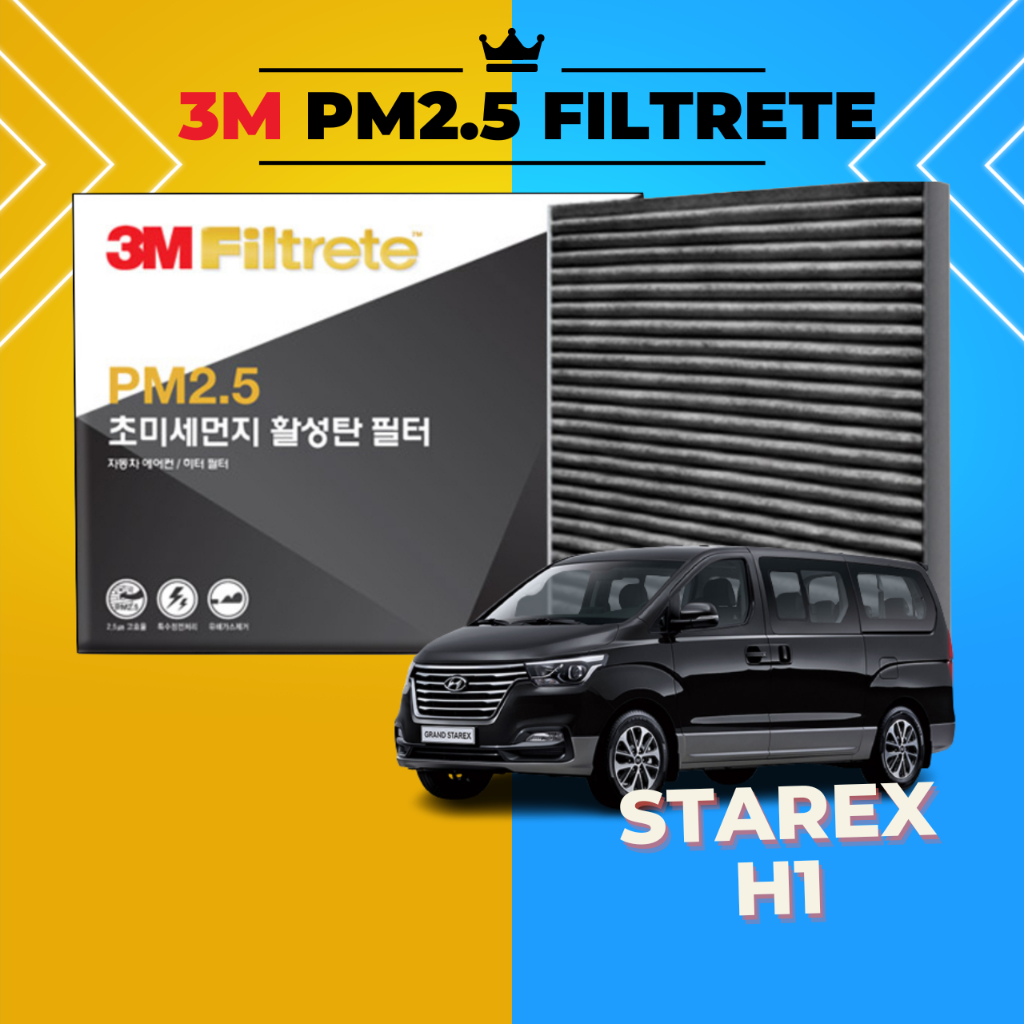 [3M] HYUNDAI PM 2.5 activated carbon Filters / STAREX/ H1 /Automotive air conditioner/Air ...