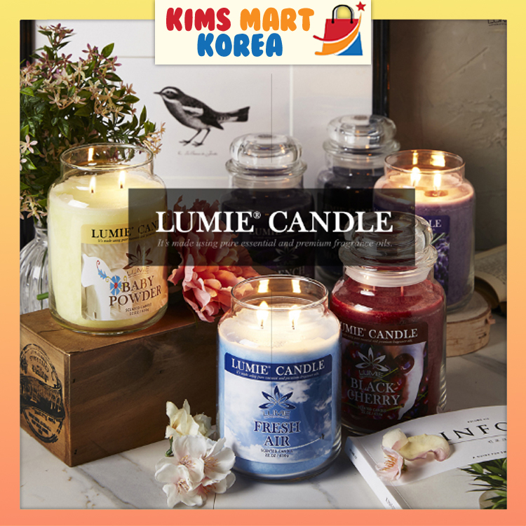 Lumie Candle Large Bottle Jar Korean Collection 630g Lavender, Violet ...