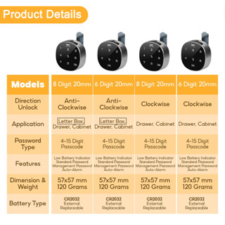 SG SELLER Letter Box Digital Lock WT Letter Box Lock HDB Mailbox for ...