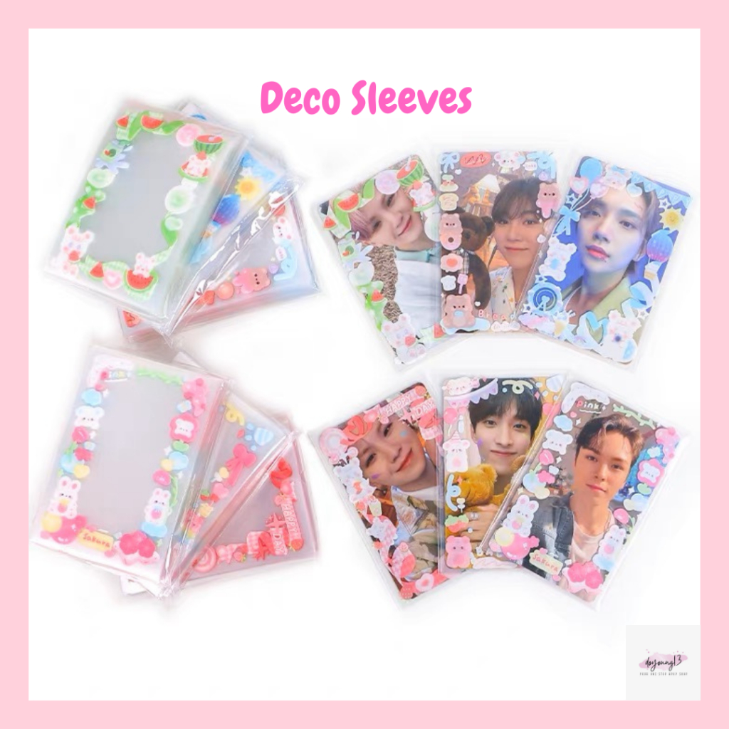 [SG INSTOCK] Deco Sleeve KPOP Photocard Sleeves Card Protector Pokemon ...