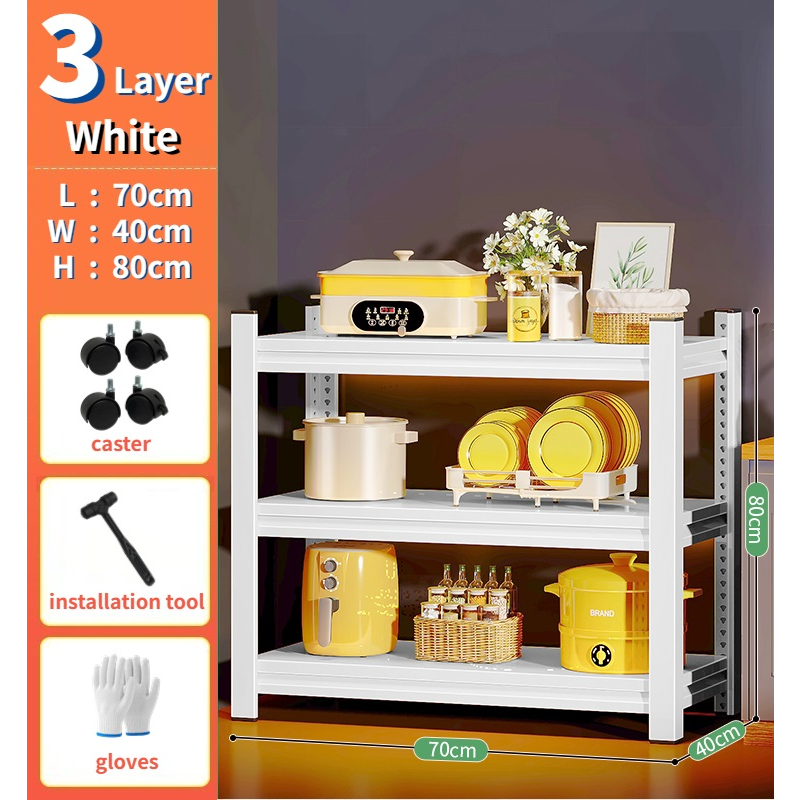 Heavy Duty Metal Rack Boltless Shelf Movable Kitchen Rack Storage Shelf ...
