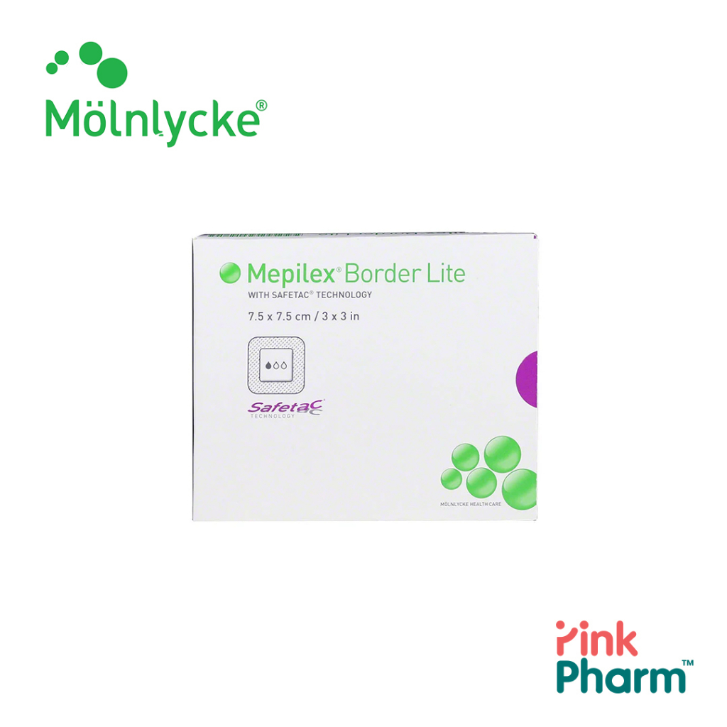 Molnlycke MEPILEX BORDER LITE FOAM DRESSING 7.5 X 7.5CM | Shopee Singapore