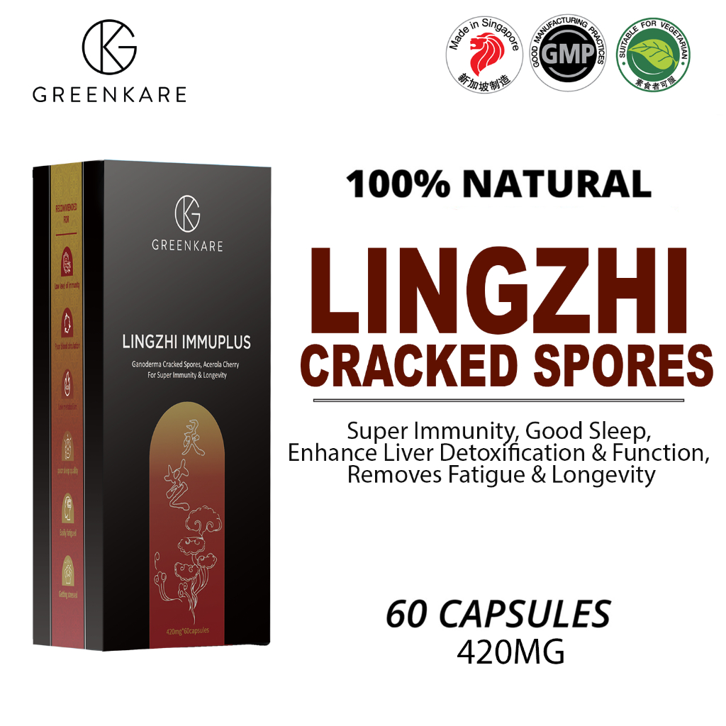 Lingzhi ImmuPlus | Cracked Spores Ganoderma - Immune System & Energy ...