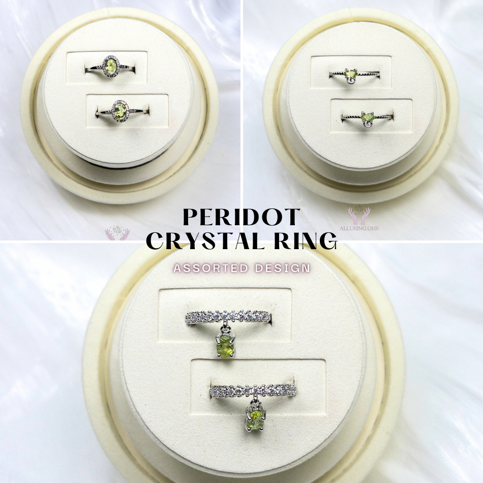 🔮🇸🇬 Peridot Crystal Ring | Crystal Carvings | Natural Crystals ...