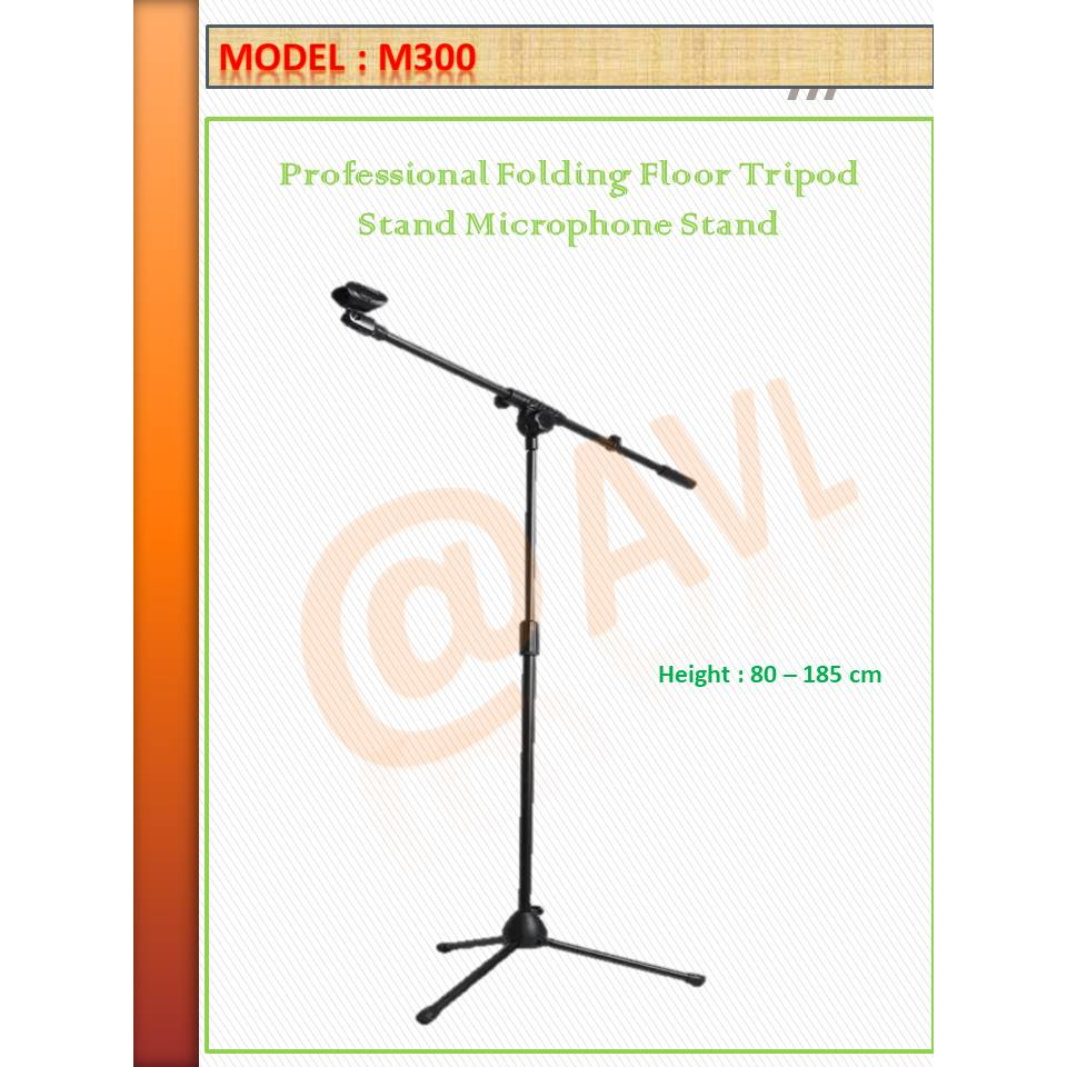 Professional Folding Floor Tripod Stand Microphone Stand For Radio ...