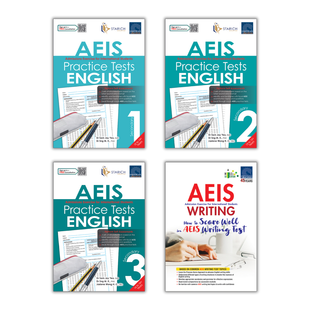 AEIS Practice Tests English & Writing for Secondary Levels 1-3 ...