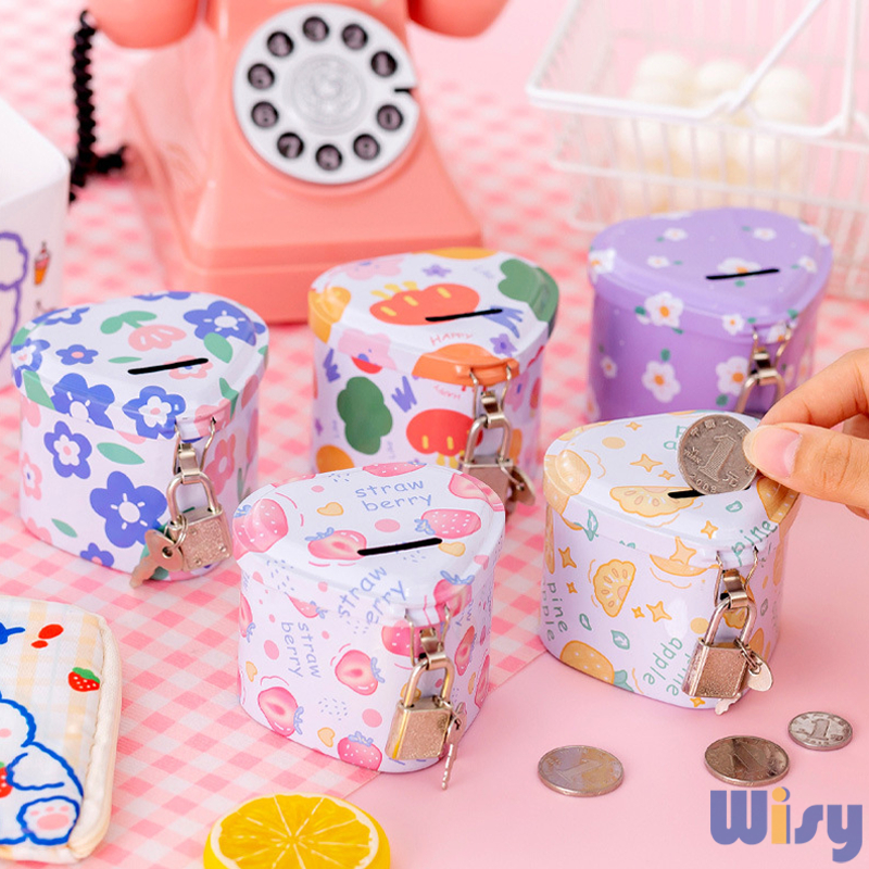 [SG STOCK] Cute heart shape piggy bank coin bank kids birthday party ...