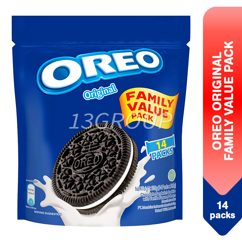 Oreo Original Chocolate Sandwich Cookies Family Value Pack, 14s (386.4g ...