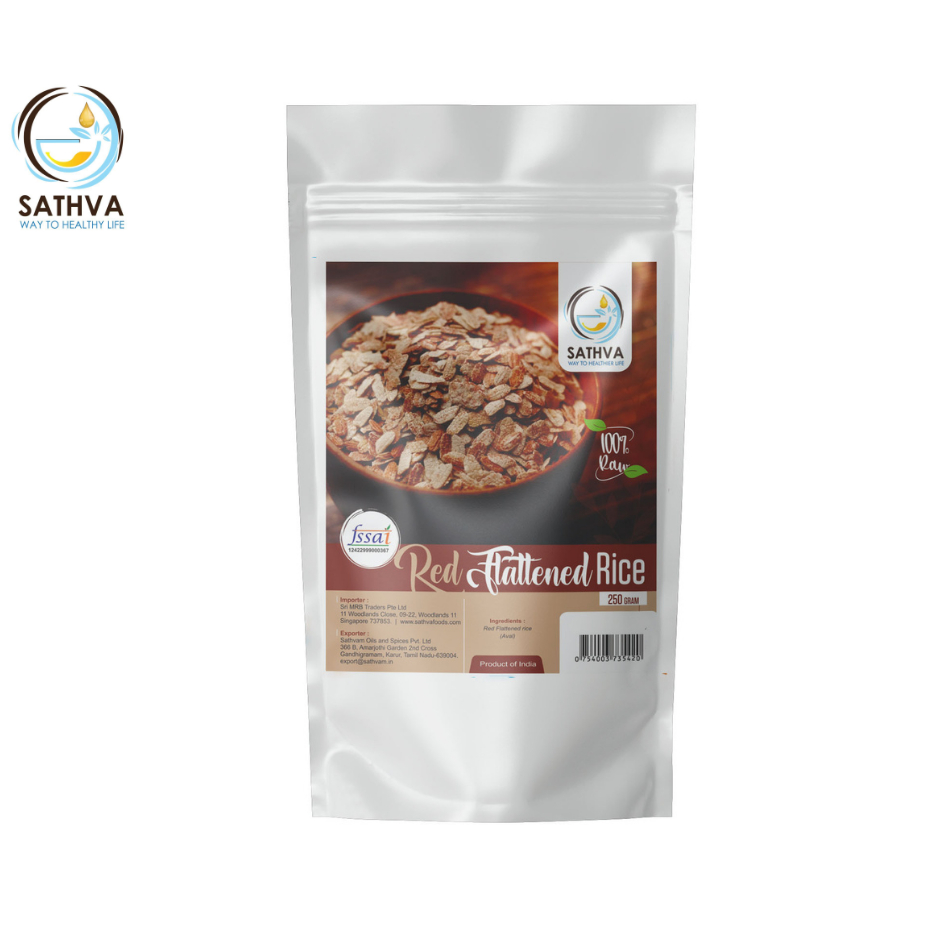 Sathva Red Rice Poha/Flattened Rice/Aval 250g | Shopee Singapore