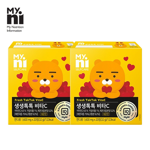 Myni Selfcare Fresh TokTok Vita C 20 Tablets + 20 Tablets / Chewable ...