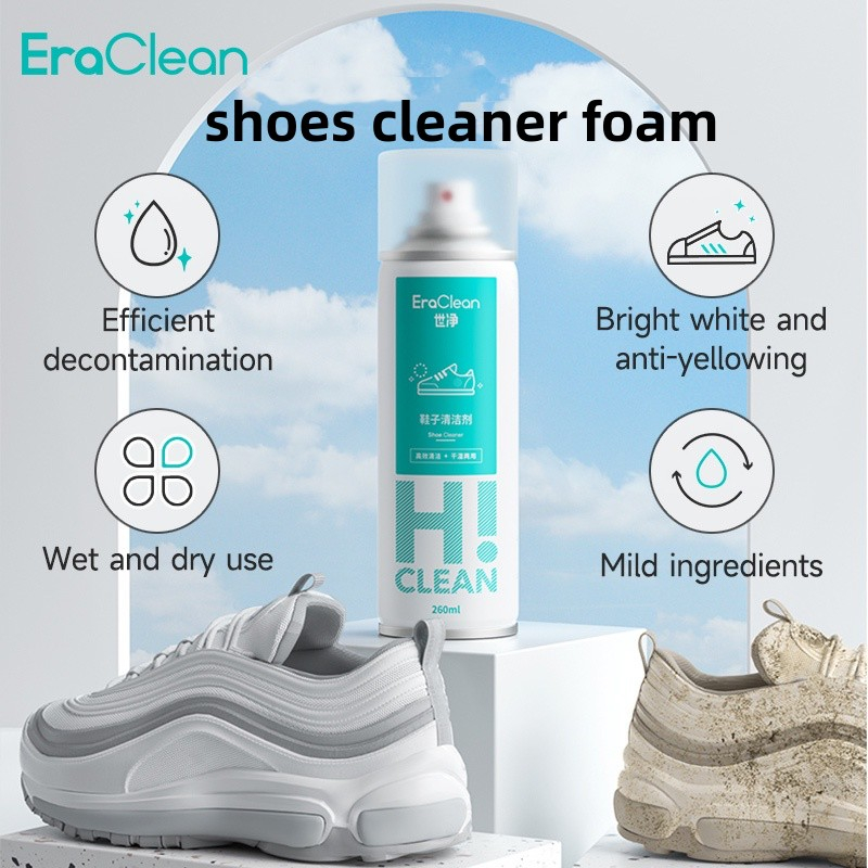 EraClean 260ML shoe cleaner shoes cleaner foam White Shoe Cleaner ...