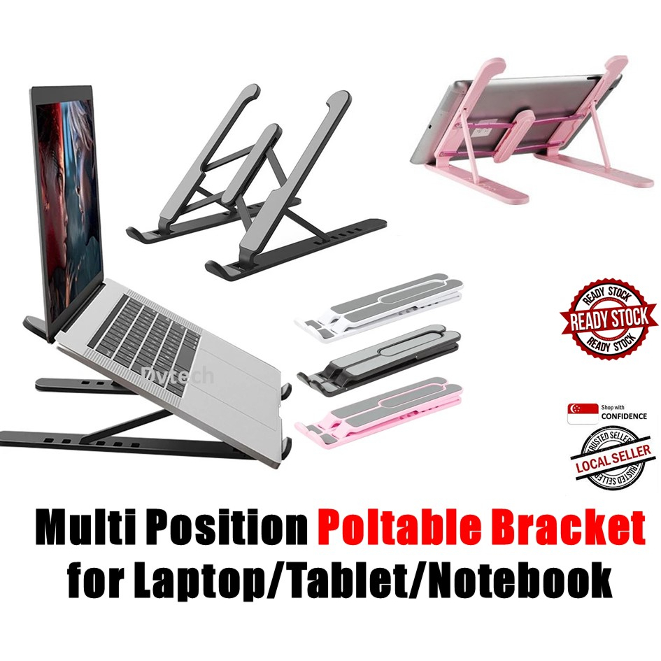 Multi Position Foldable Bracket for Laptop Notebook Tablet | Shopee ...