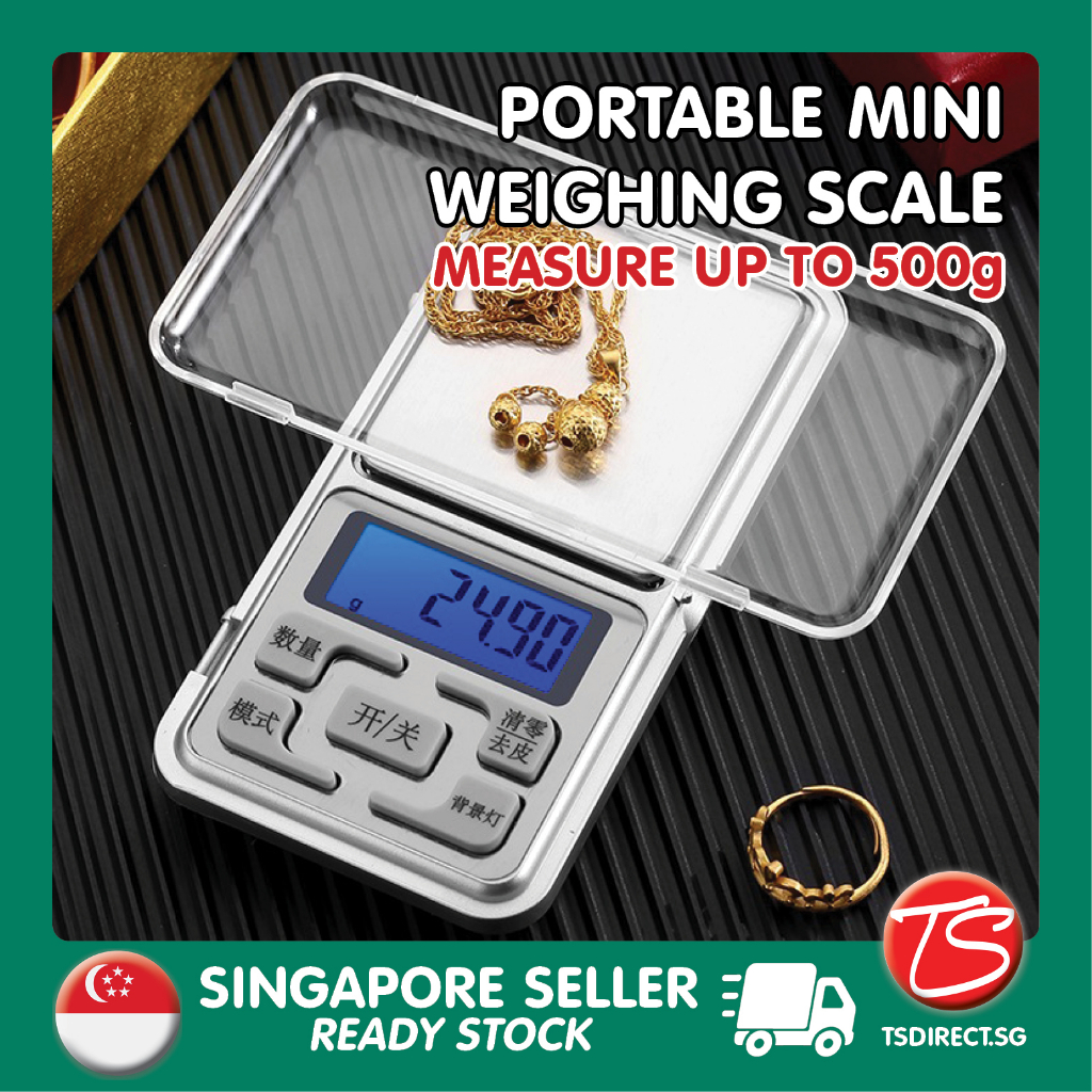 [ SG SELLER ] Mini Portable Digital Weighing Scale | LED Back Lit ...