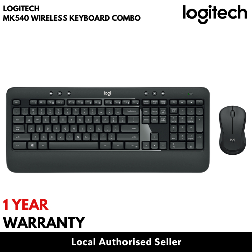 Logitech MK540 Advanced Wireless Keyboard and Mouse Combo (1 Year Local ...