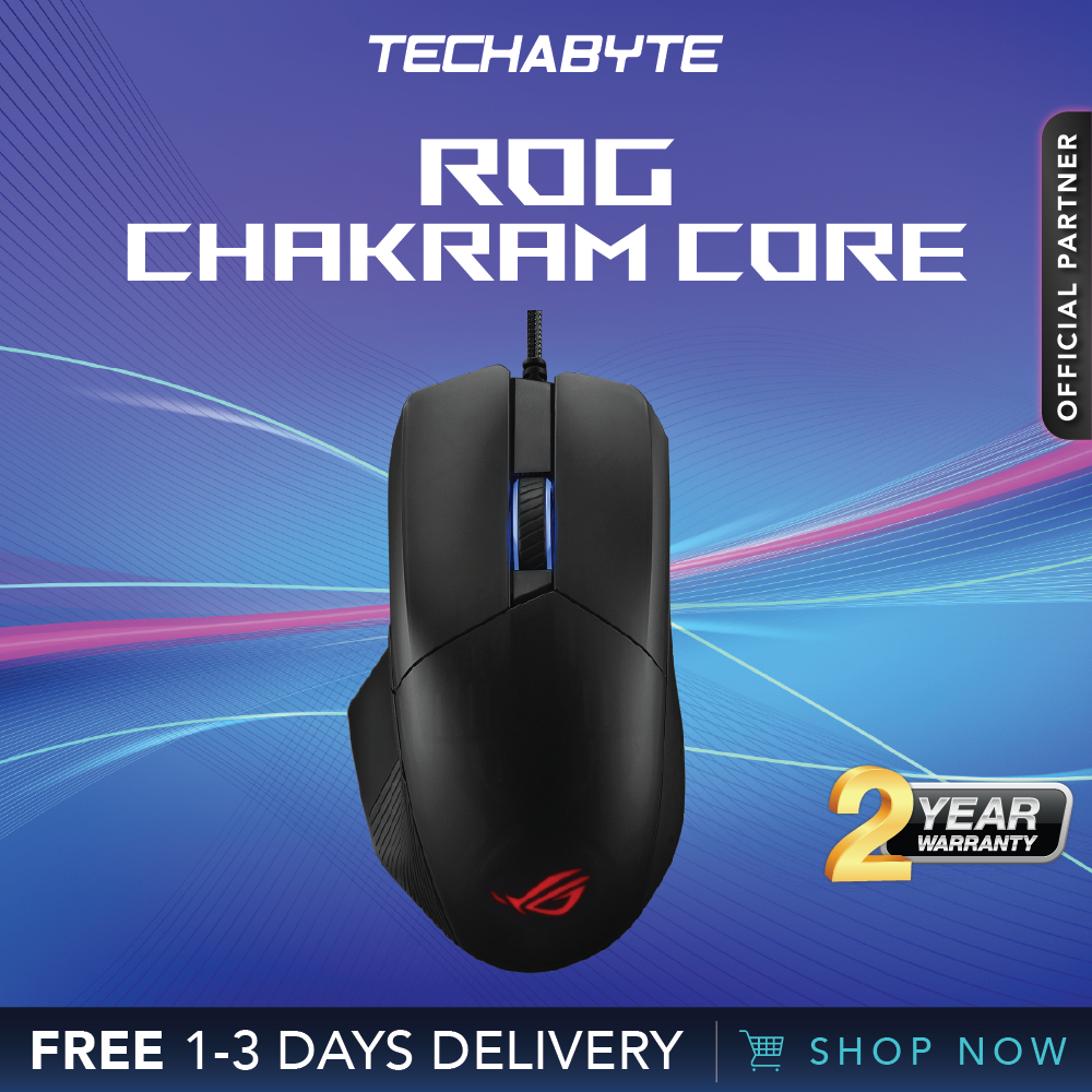 ASUS ROG Chakram Core RGB Gaming Mouse | Shopee Singapore