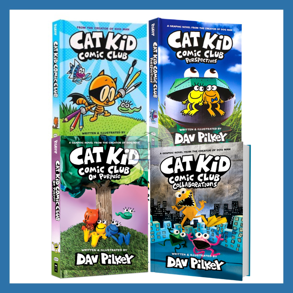 (Comic Club Series) Dog Man Book Children Hardcover English Comic Novel ...