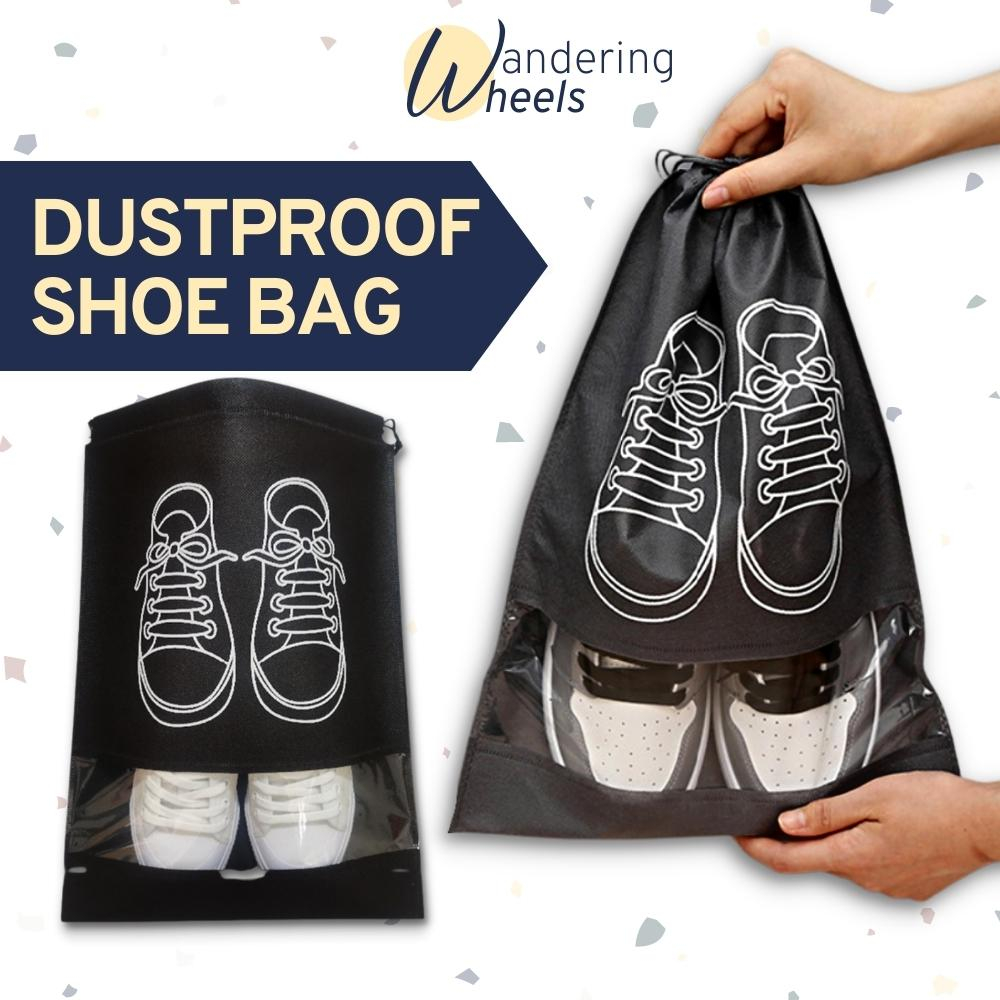 🇸🇬 Shoe Storage Bag / Portable Shoes Bag / Drawstring Shoe Bag Dust ...