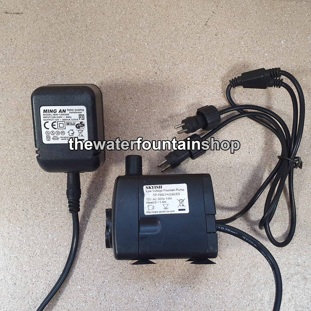 Skyish Submersible Water Pump Motor With Dual Light Adapter TP-750LV ...