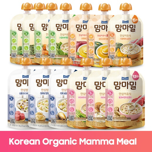 [Maeil] Baby Food Puree Porridge Korean Organic Mamma Meal for 6 / 9 ...