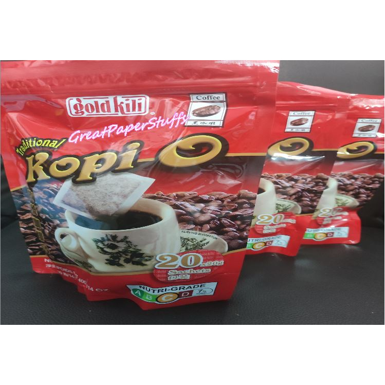 Gold Kili Traditional Kopi O x 400g x 20 Sachets x 4 Packets + Free 1 ...
