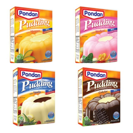 Pondan Pudding Instant / Pudding Flan / Pondan Silk Pudding / Pudding ...