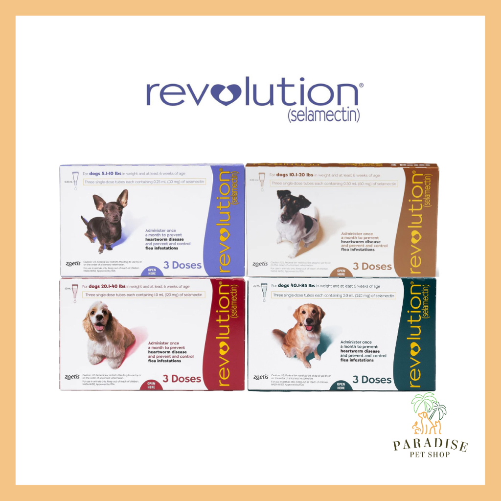 Revolution (Selamectin) For Dogs (3 doses) | Shopee Singapore