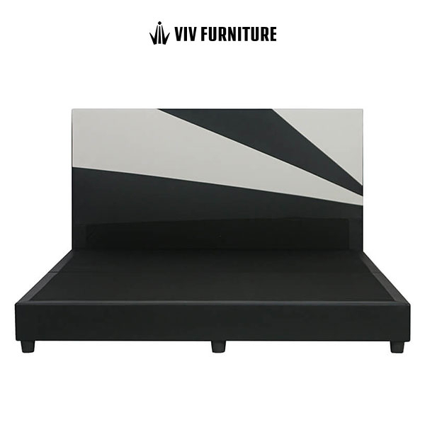 Faux Leather Divan Bed Frame - Queen Bed – Headboard Design - Queen ...