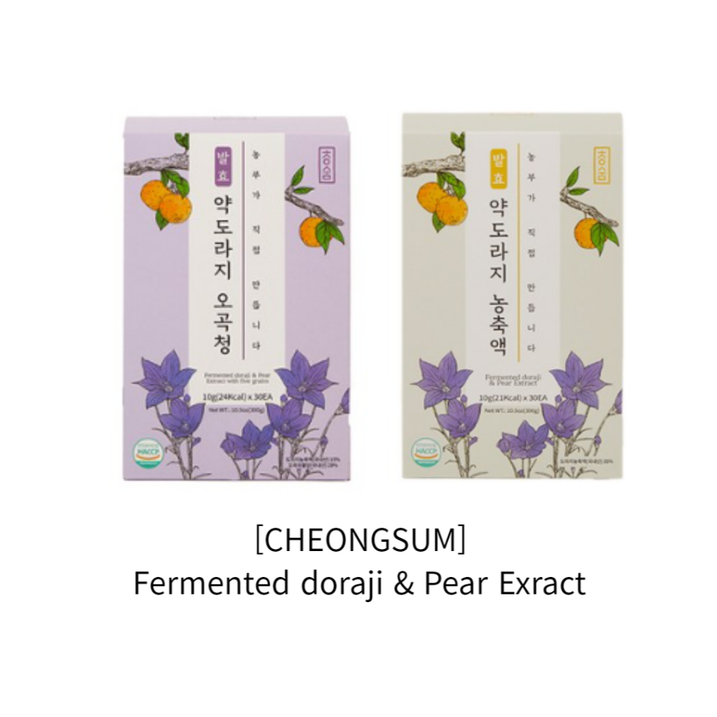 [CHEONGSUM]Fermented doraji & Pear Exract 10g*30sticks tea korea ...