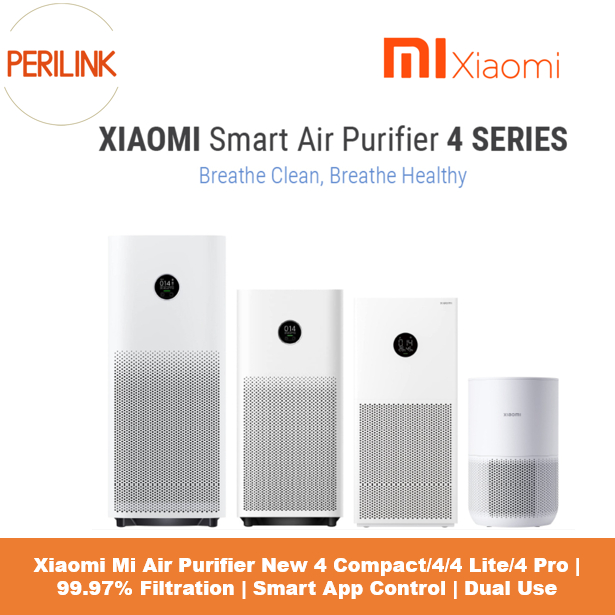 Xiaomi Mi Air Purifier New 4 Compact/4/4 Lite/4 Pro | Shopee Singapore