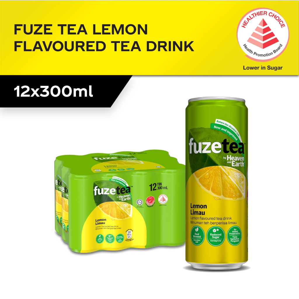 [1 Carton] Fuze Tea Lemon Flavoured Tea (12x300ml) | Shopee Singapore