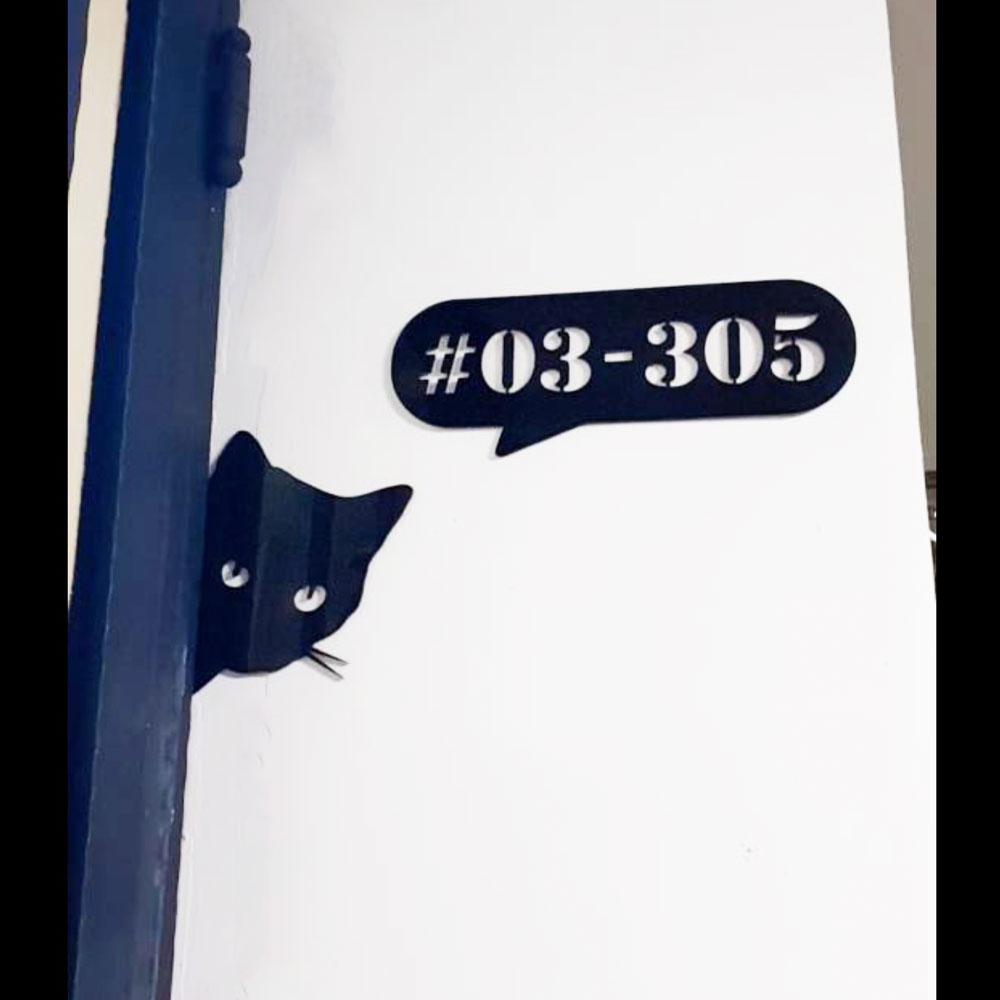 Cat House Unit Number, Speech Bubble, HDB unit number, Condo unit ...