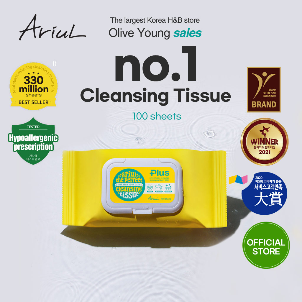 [Ariul Official] The Perfect Tissue Plus 100sheets, Low pH Formula 99% ...