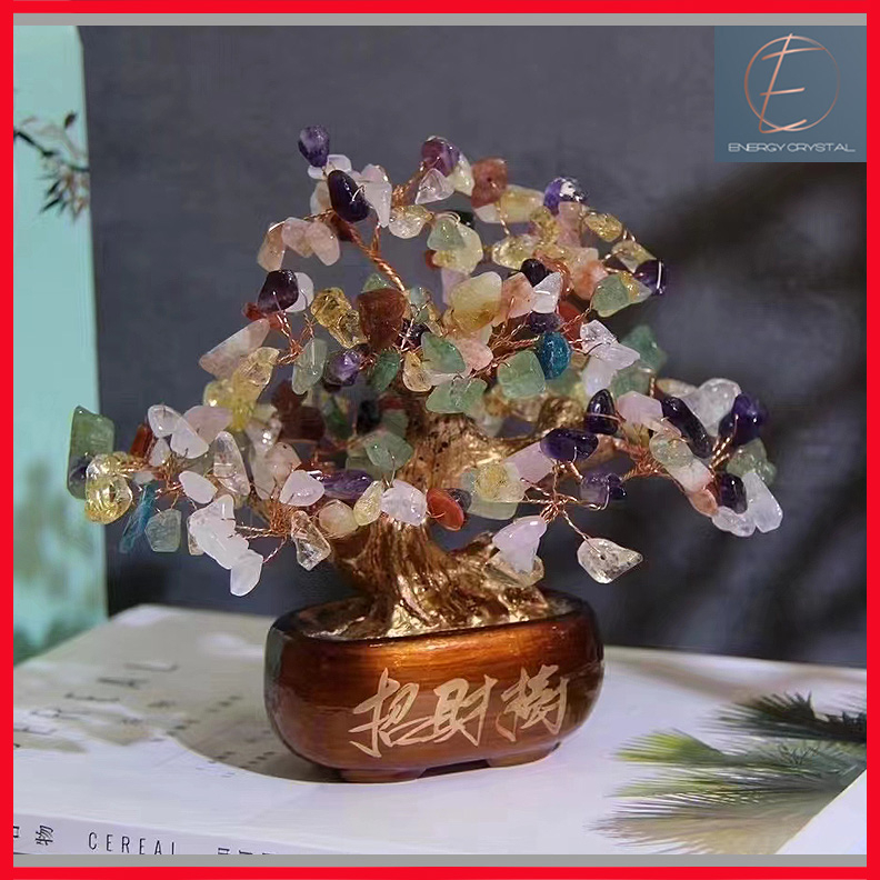 SG Crystal Wealth Tree With Pot Gift Decoration Money Tree Treasure ...