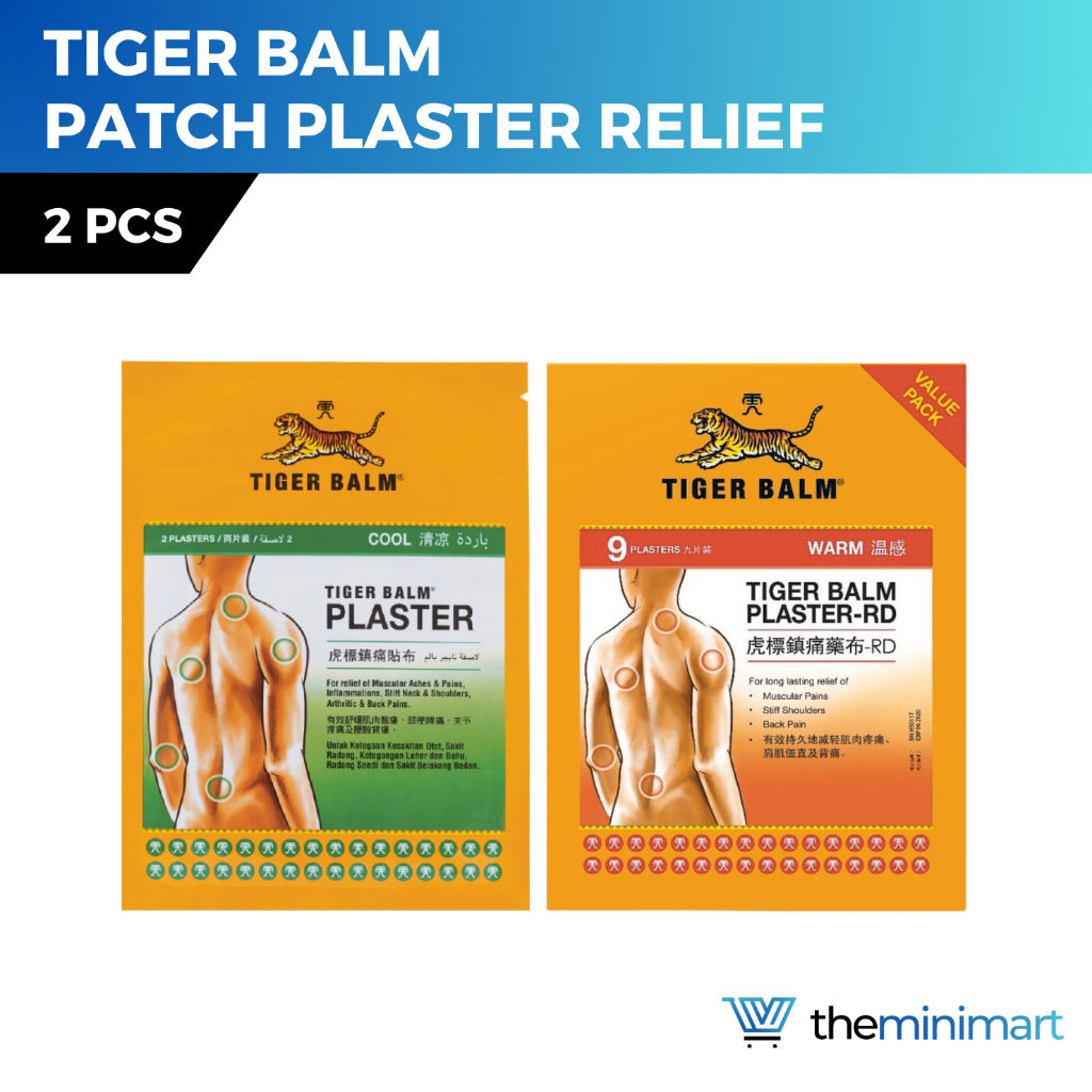 Tiger Balm Relief Plaster - Medicated Cool & Warm Soothing Patch ...
